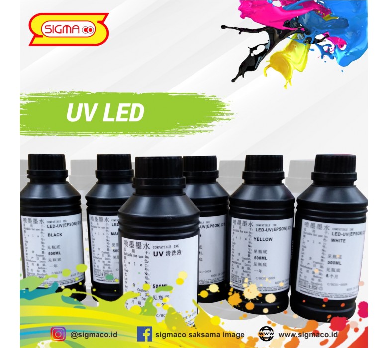 Tinta LED UV EPSON Kemasan 500ml Termurah 100% Original
