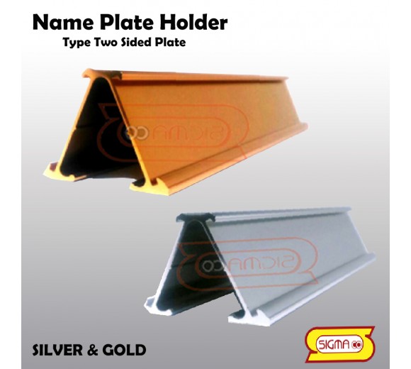 distributor Name Plate Holder Tipe Two sided plate